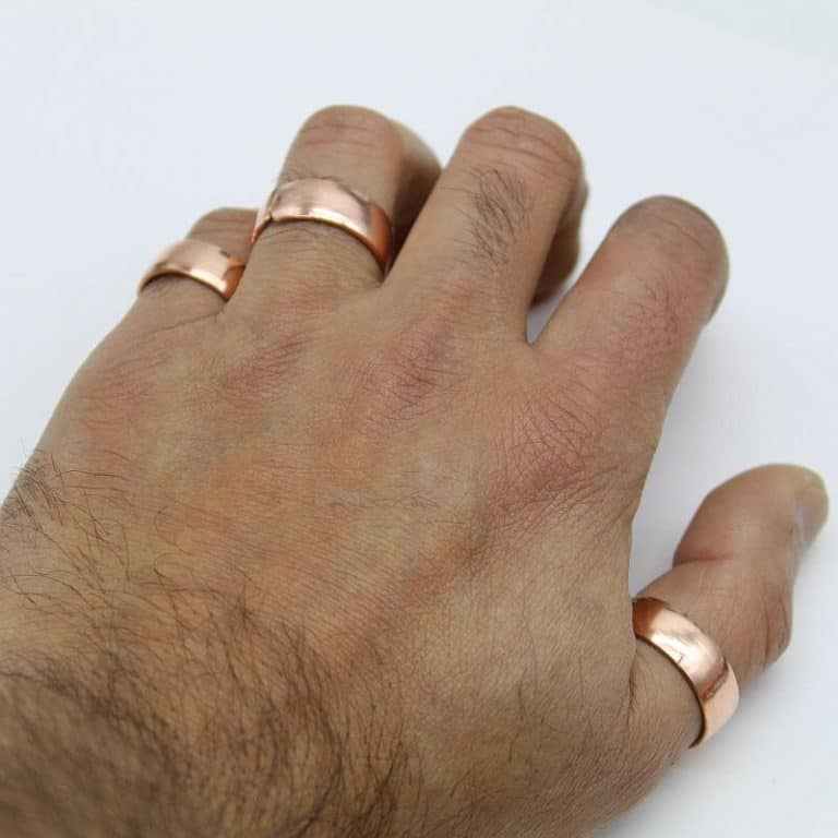 Set of 3 Copper Rings ~ Plain - Healinglama Gift Shop