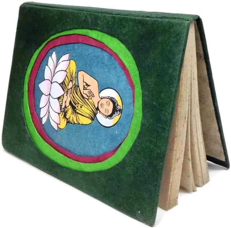 Lokta Paper Notebook - Buddha - Healinglama Gift Shop